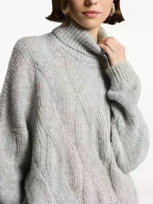Peserico Cable-knit Turtleneck Sweater