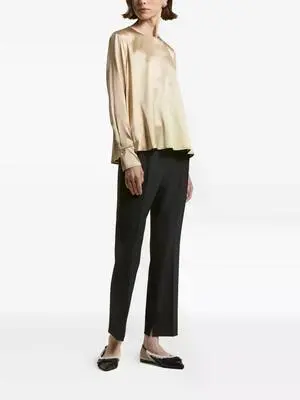 Peserico Round-neck Silk-blend Blouse