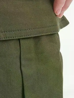 FINGERCROXX Cargo-pocket Cuffed Trousers