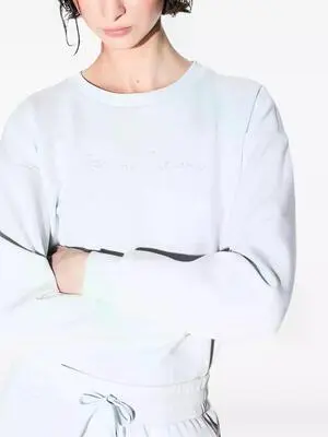 Armani Exchange Embroidered Crew-neck Sweatshirt - Blue