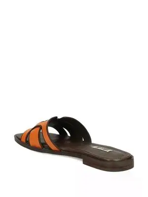 BIBI LOU Leather H-strap Sandals - Orange