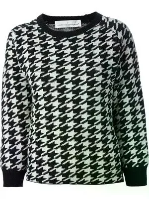 GOLDEN GOOSE Houndstooth Print Sweater