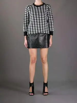 GOLDEN GOOSE Houndstooth Print Sweater