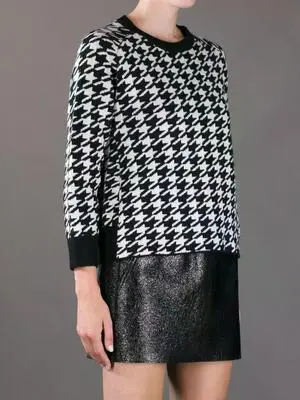 GOLDEN GOOSE Houndstooth Print Sweater