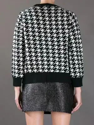 GOLDEN GOOSE Houndstooth Print Sweater