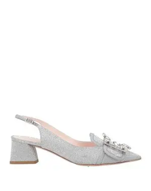 Roger Vivier Silver Tone Shoes For Women