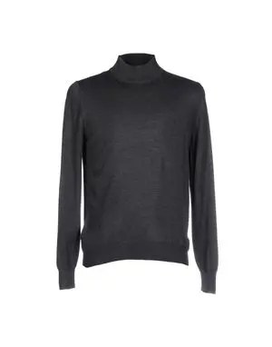 GRAN SASSO Turtleneck Virgin Wool Pullover - Grey