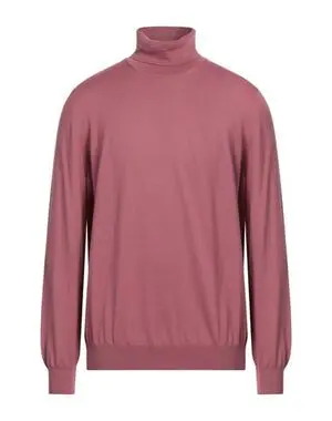 GRAN SASSO Turtleneck Virgin Wool Knit Pink