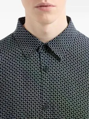 Armani Exchange Geometric-pattern Shirt
