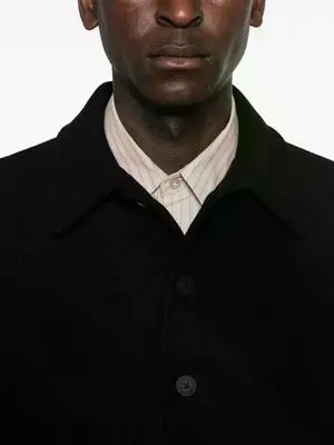 Jacquemus Button-fastening Ribbed Hem Jacket - Black