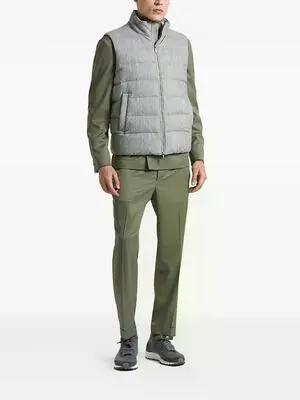 Peserico Pinstripe Quilted Gilet