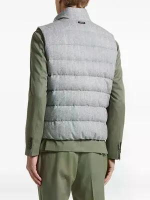 Peserico Pinstripe Quilted Gilet