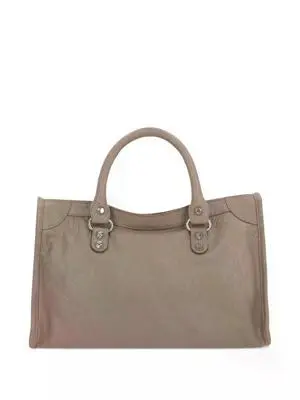 Balenciaga Le City Leather Studded Handbag