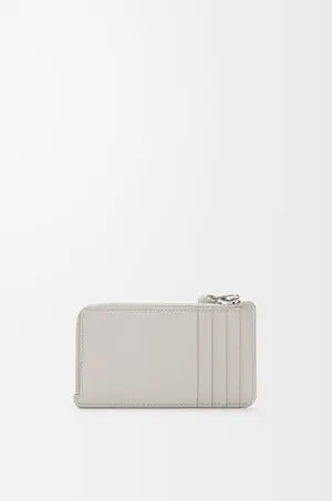 Loewe Coin Cardholder In Nappa Leather Skin - Pale Grey/light Citrine