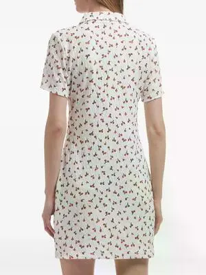 B+AB Cherry Print Mini Shirt Dress