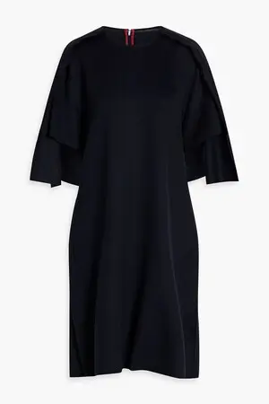 MAISON MARGIELA Draped Wool-felt Midi Dress