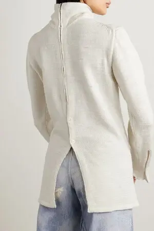 MAISON MARGIELA Wool-blend Turtleneck Cardigan