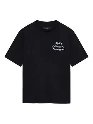 Amiri Logo-print Crew-neck T-shirt - Black