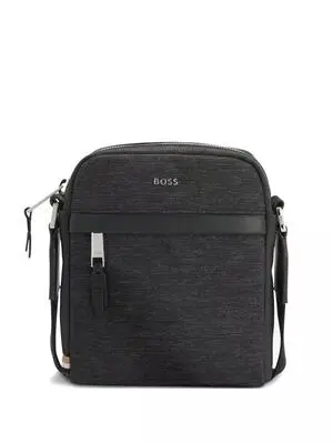 BOSS Logo-print Crossbody Bag - Grey