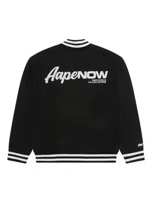 AAPE BY *A BATHING APE® Logo-patch Varsity Bomber Jacket
