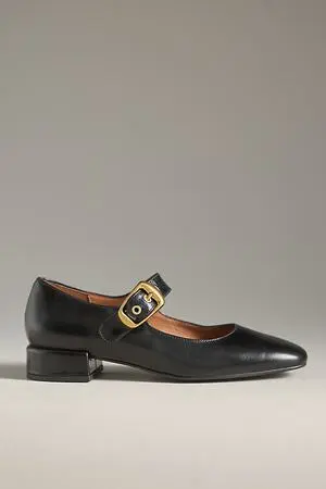 Maeve Buckle Mary Janes - Black