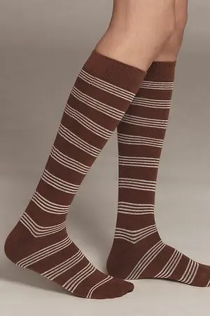 Anthropologie Striped Knee-high Socks