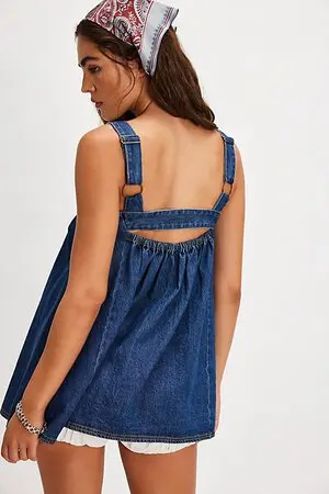 Free People Katie Denim Tunic