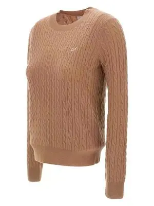 SUN 68 Cable-knit Sweater - Neutrals