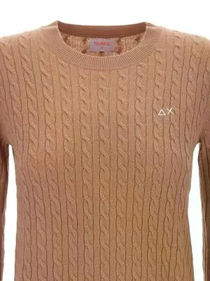 SUN 68 Cable-knit Sweater - Neutrals
