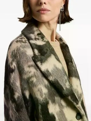 Peserico Graphic-print Wool Coat