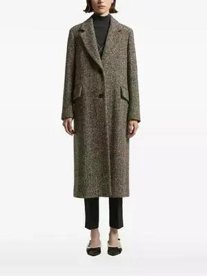 Peserico Herringbone Tweed Coat