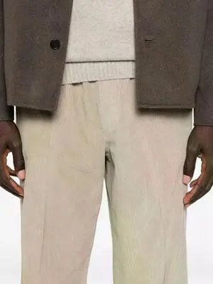 CELLAR DOOR Drawstring-waist Corduroy Trousers - Neutrals
