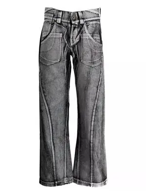 Vaquera Painted Wide Leg Jeans