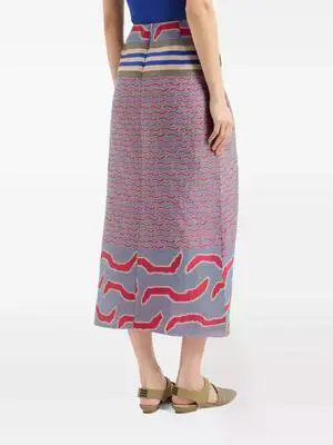 Giorgio Armani Patterned Jacquard Skirt