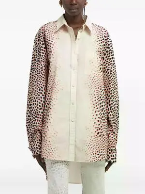 Roberto Cavalli Printed Mini Shirt Dress