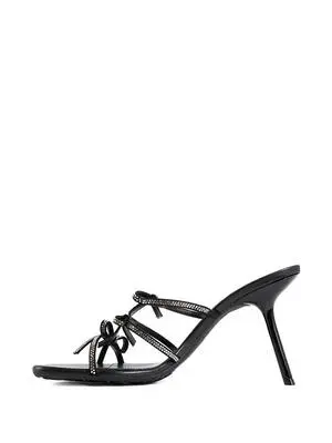 Loewe Crystal-embellished Bow Sandals