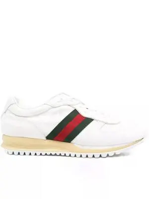 Gucci Leather Stripe Sneakers