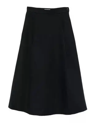 Barena Venezia Pleated Skirt With Button Detail