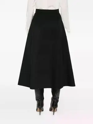 Barena Venezia Pleated Skirt With Button Detail