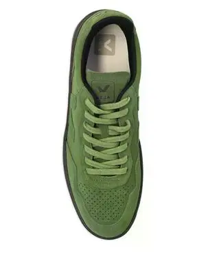 VEJA V-90 Suede Sneakers - Green