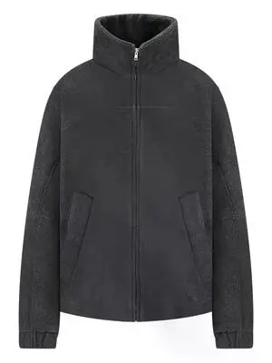 MORDECAI High-neck Zip-front Jacket - Black