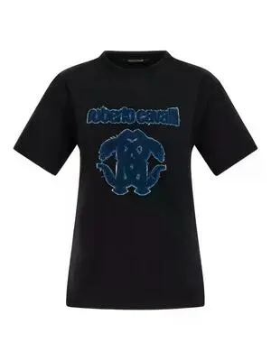 Roberto Cavalli Cotton T-shirt - Black