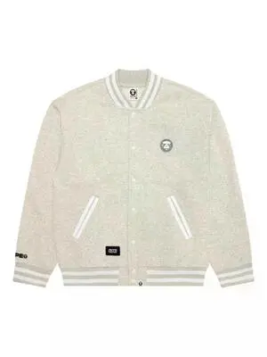 AAPE BY *A BATHING APE® Logo-patch Buttoned Bomber Jacket