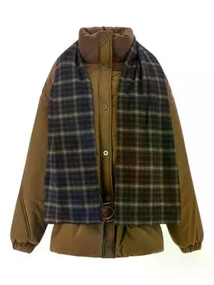 MARBELL Scarf-detail Padded Jacket