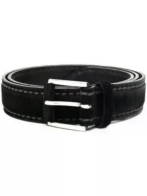 ORTIGNI Stitch Detail Belt - Black