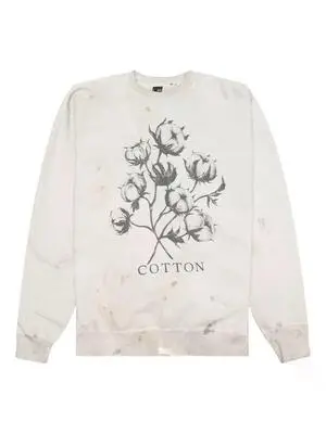 SAINT MXXXXXX Cotton-print Long-sleeves Sweatshirt - Grey