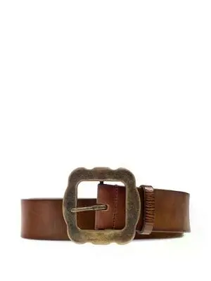 Dsquared2 Square-buckle Leather Belt - Brown