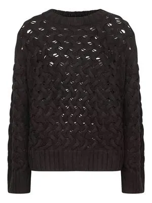 P.a.r.o.s.h Cable-knit Open-weave Sweater