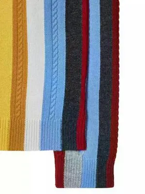 Paul Smith Cable-knit Striped Sweater