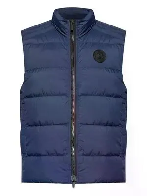 Canada Goose Quilted Gilet With Logo Patch - Blue